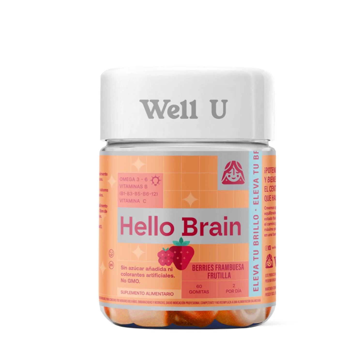 HELLO BRAIN 60 GOMITAS (WELL U) – Farmacias Idini